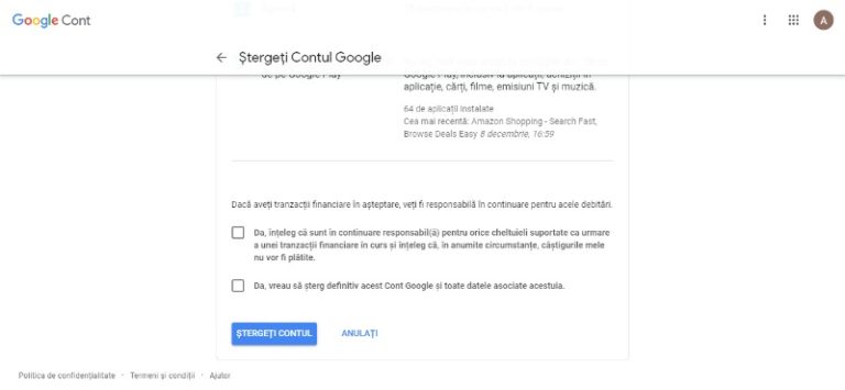 Cum sa sterg un cont Google in 2 pasi - J.D.M
